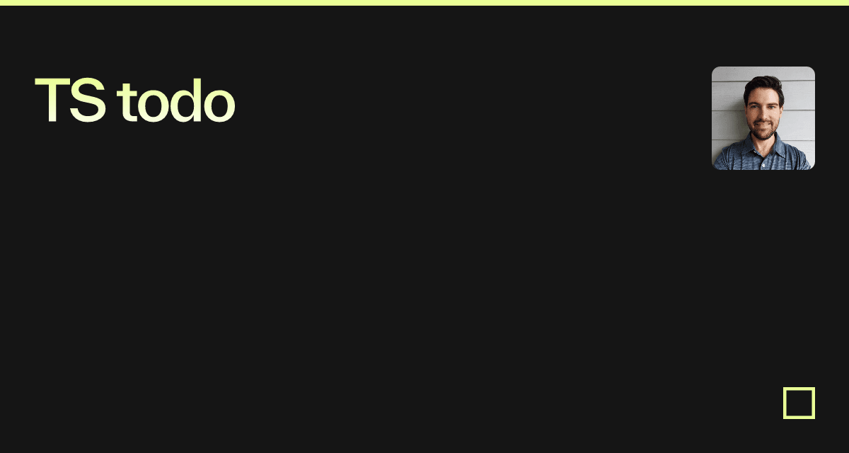 TS todo - Codesandbox