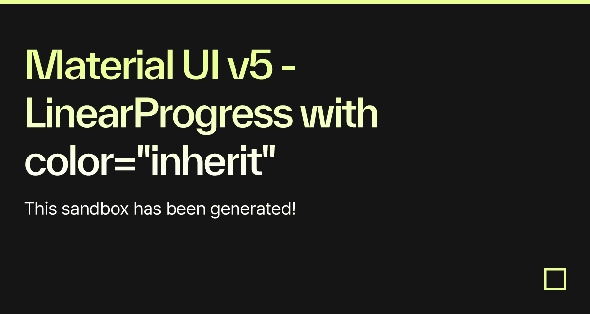 Material UI v5 - LinearProgress with color= Material UI v5 - LinearProgress with color=