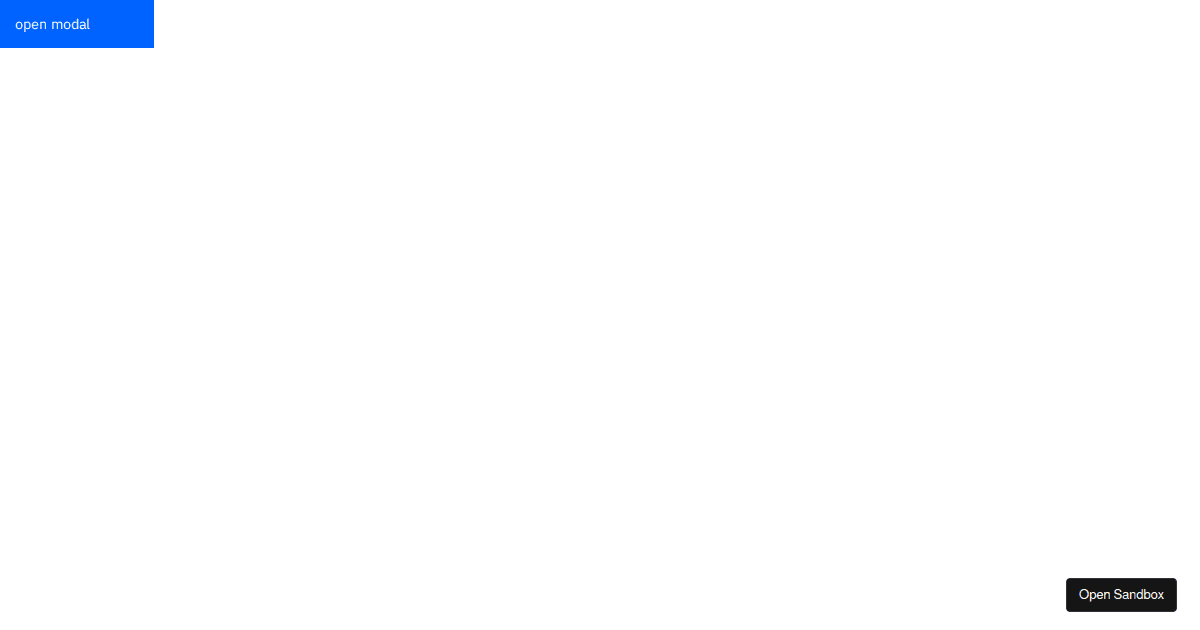 React-Carbon-Modal - Codesandbox