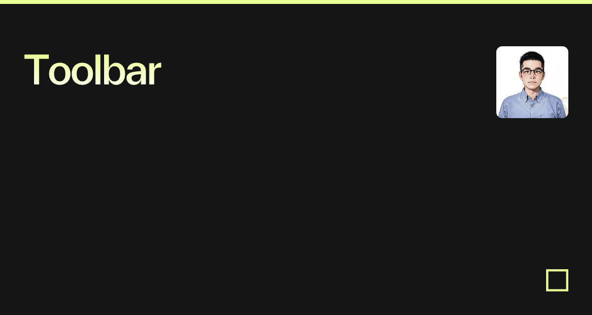 Toolbar - Codesandbox