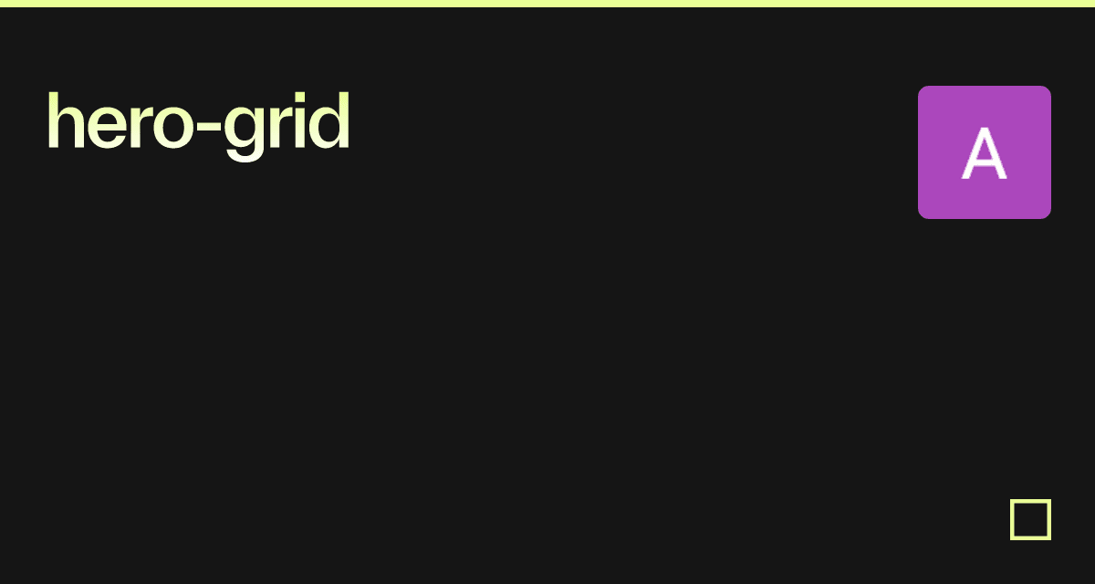 hero-grid - Codesandbox