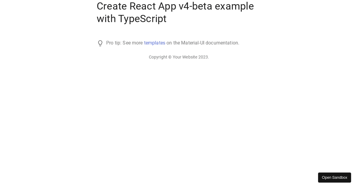 Create React App With Typescript Codesandbox 9357