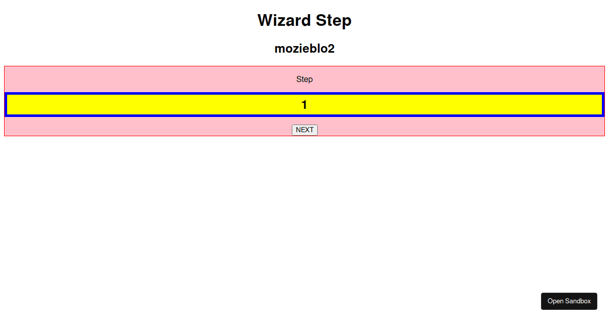 wizard - Codesandbox