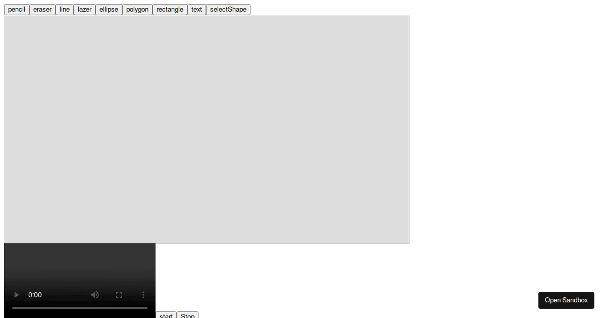 Canvas Recorder Example - Codesandbox
