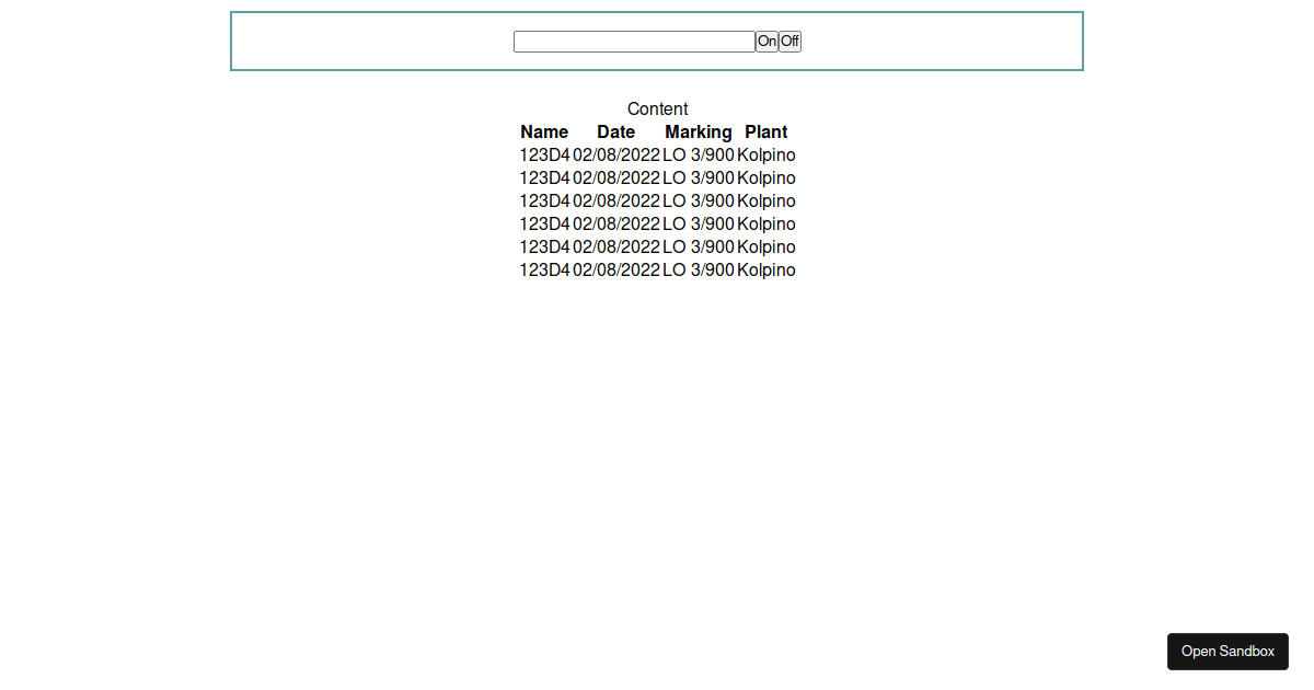 reactlearning - Codesandbox