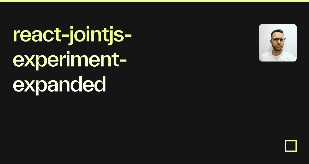 react-jointjs-experiment-expanded - Codesandbox