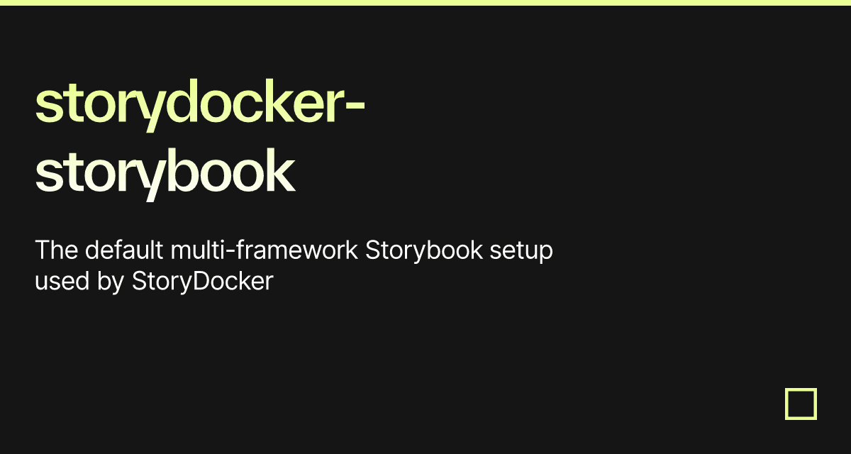 storydocker-storybook - Codesandbox