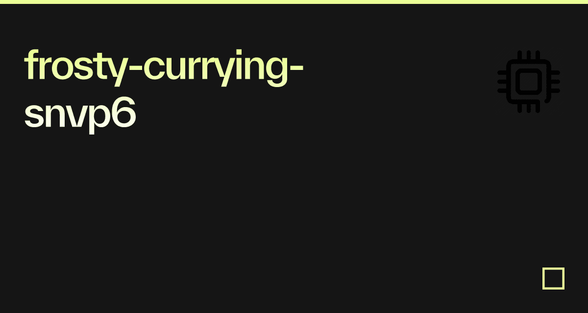 frosty-currying-snvp6 - Codesandbox