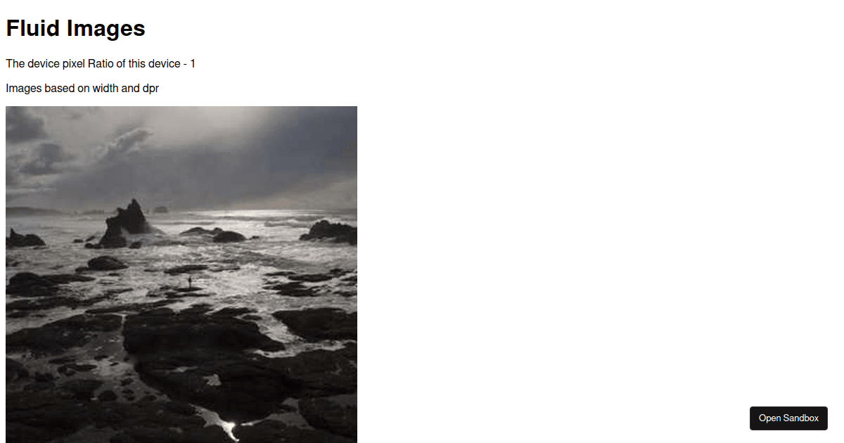 fluid-images - Codesandbox