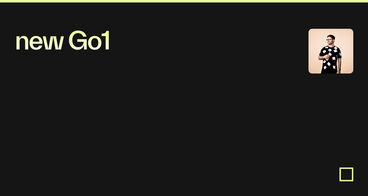 new Go1 - Codesandbox