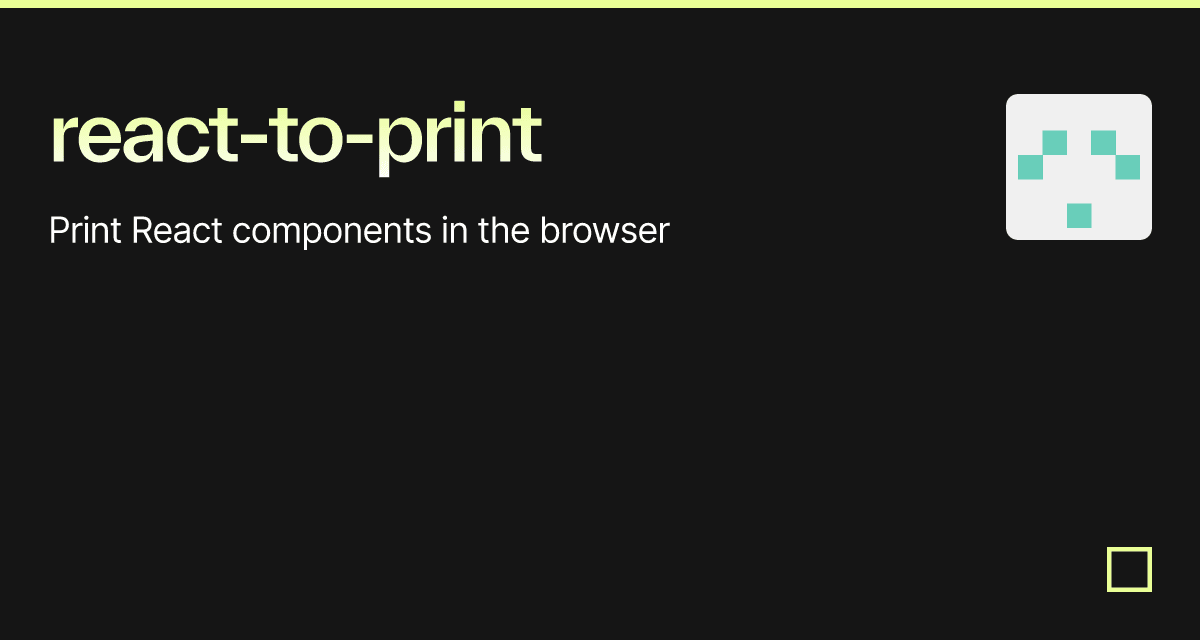 react-to-print - Codesandbox