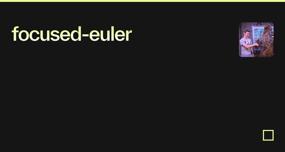 focused-euler - Codesandbox