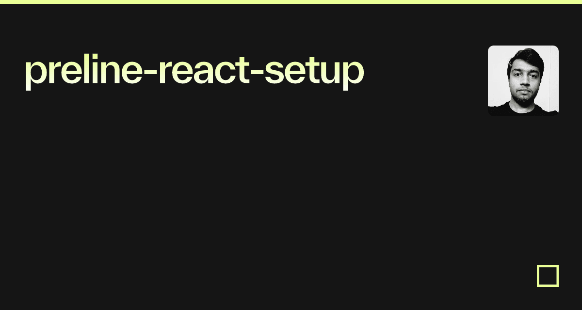 preline-react-setup - Codesandbox