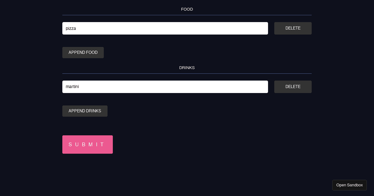 React Hook Form Usefieldarray Codesandbox