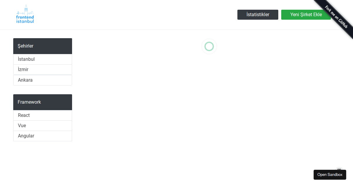 frontend-tr - Codesandbox