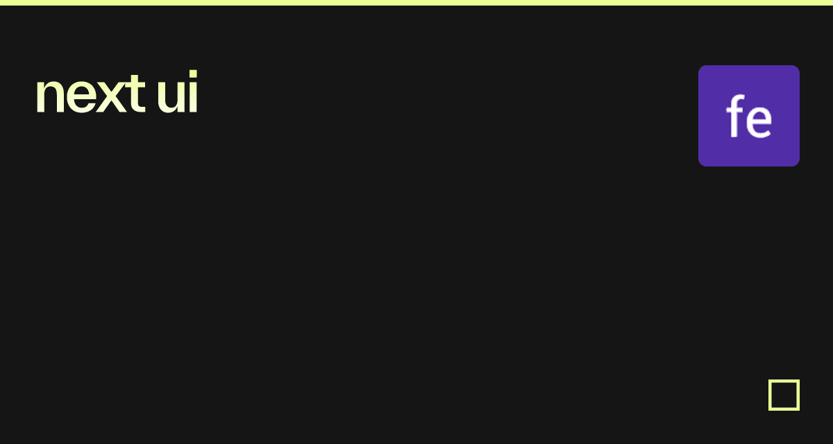 next ui - Codesandbox