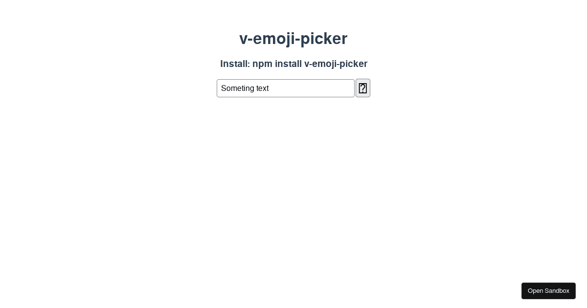 Vue | Example Emoji Picker 2 (forked) - Codesandbox Vue | Example Emoji Picker 2 (forked) - Codesandbox