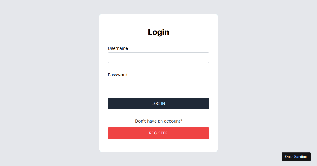 Social App React 2 Codesandbox