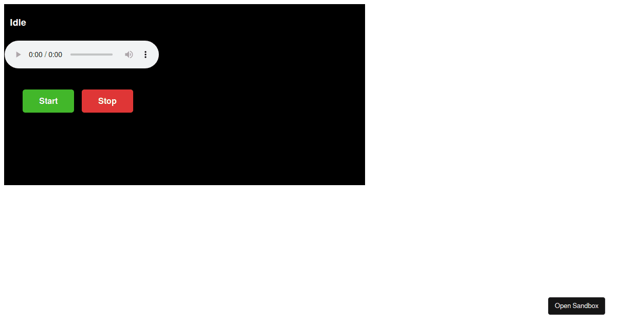 React-VoiceRecorder- (forked) - Codesandbox