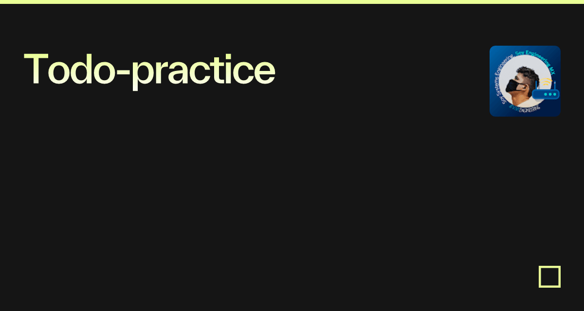 Todo-practice - Codesandbox