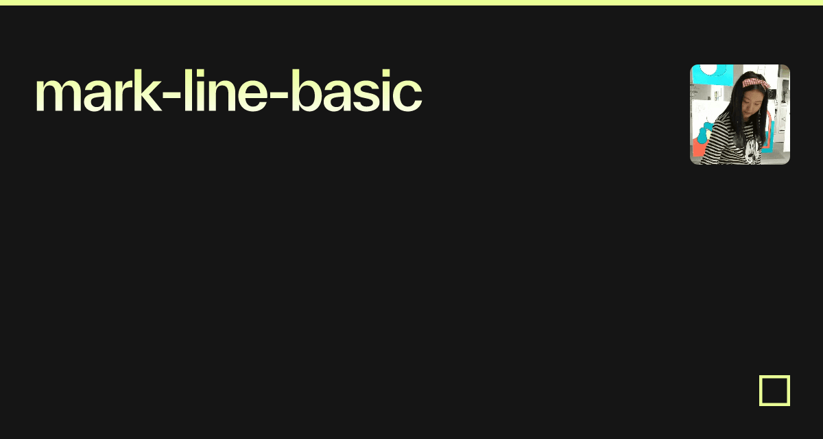 mark-line-basic - Codesandbox