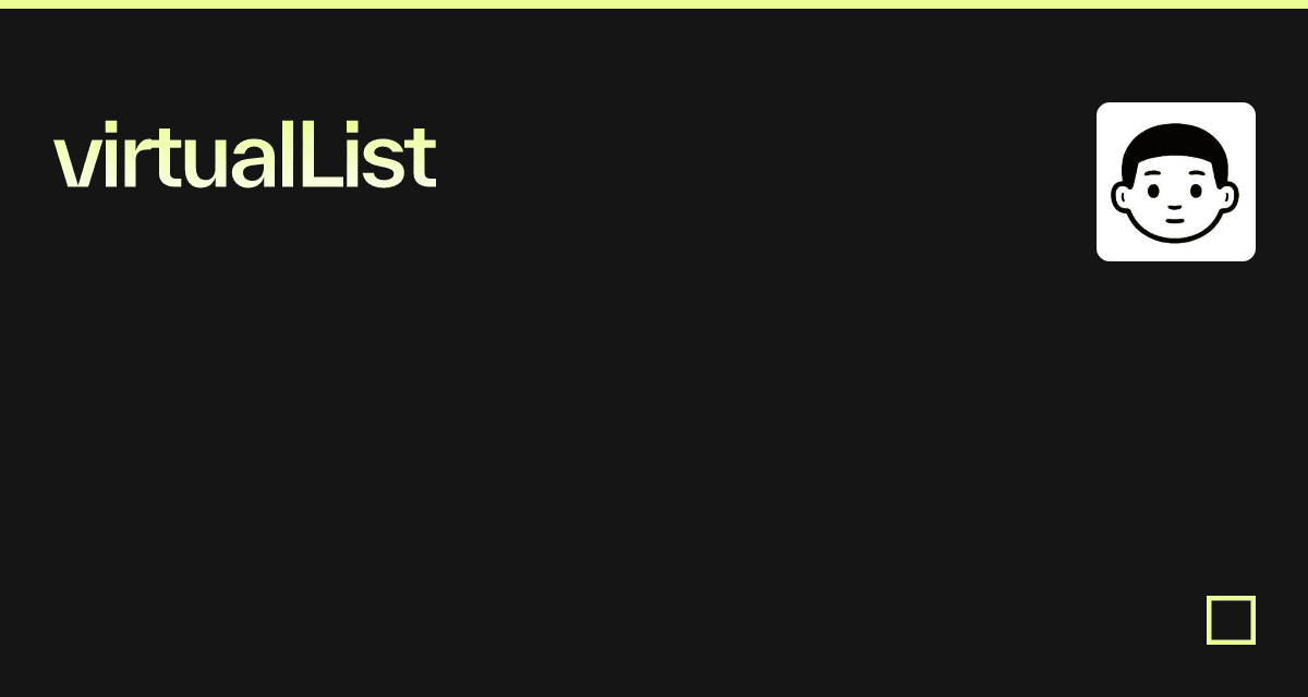 virtualList - Codesandbox