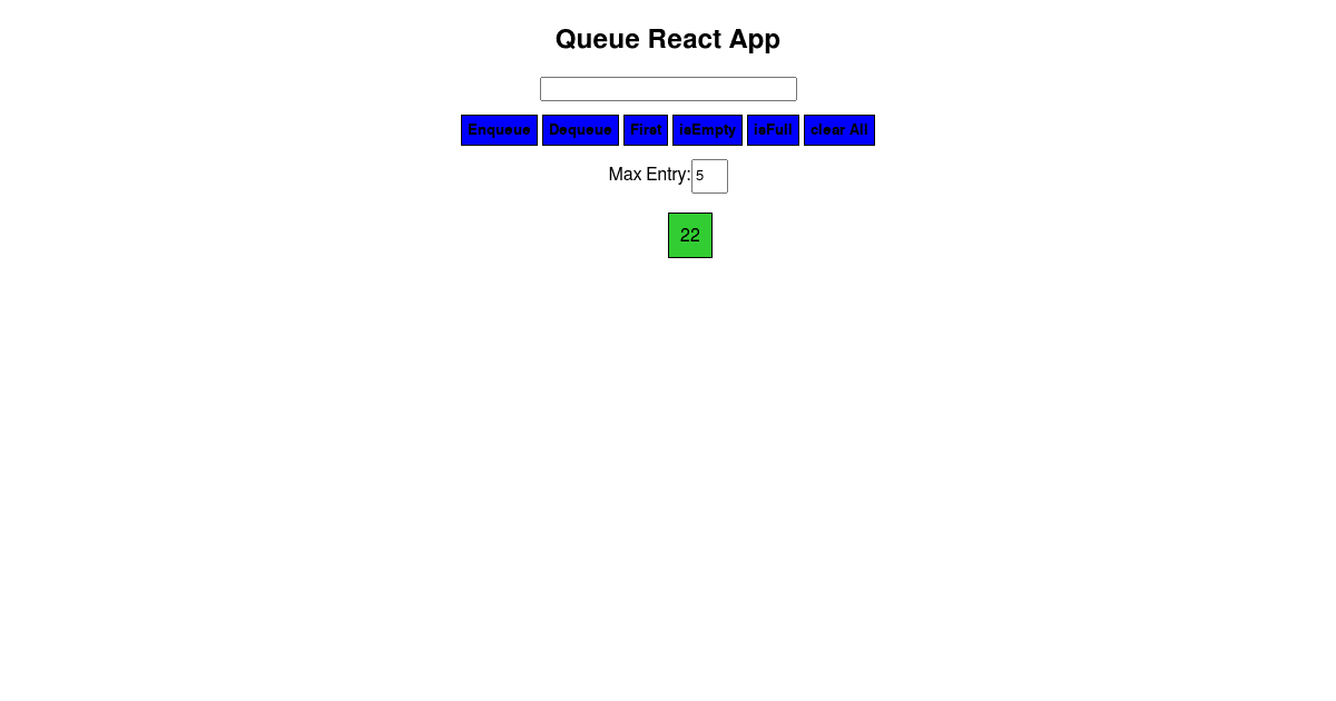 Queue-react - Codesandbox