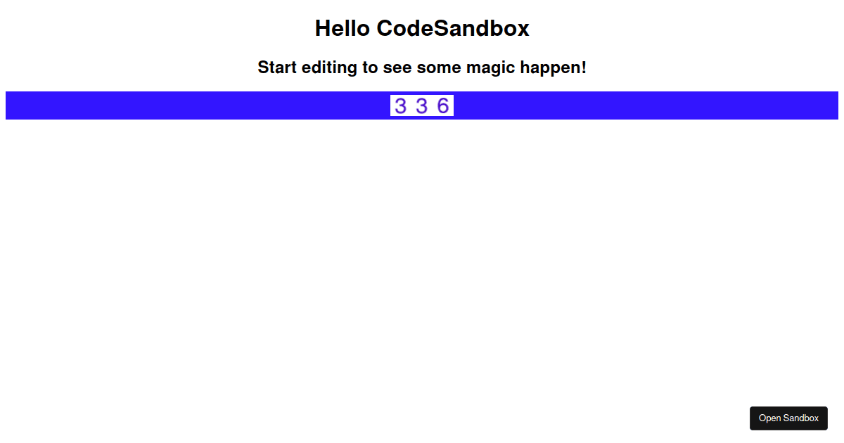 react-flip-number - Codesandbox