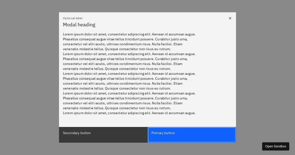 Modal Overflow Content Codesandbox