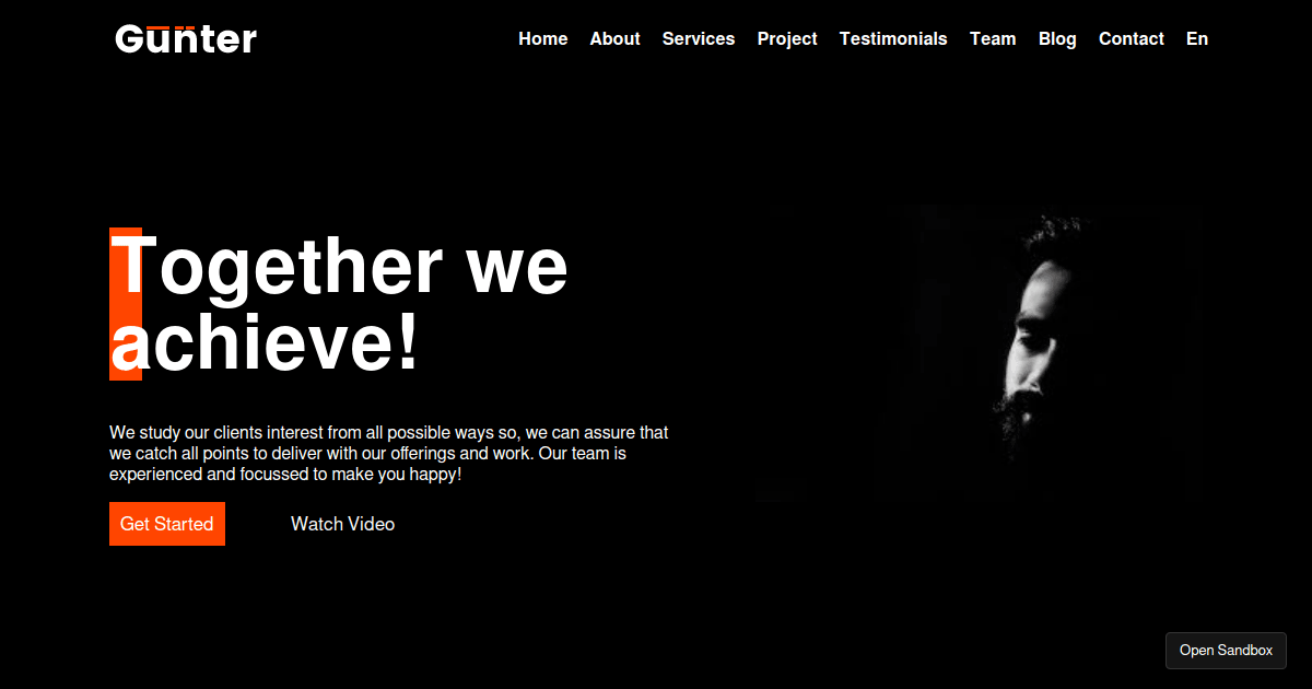 gunter-react - Codesandbox