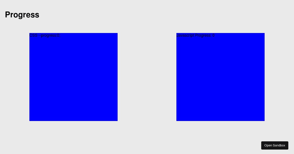 Progress - Codesandbox