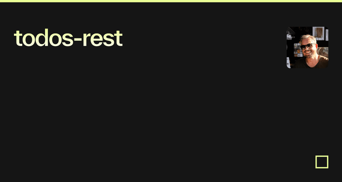 todos-rest - Codesandbox