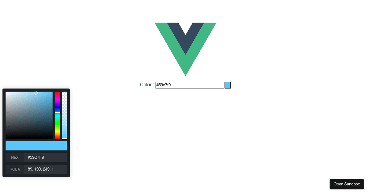 vue 3 with color picker (forked) - Codesandbox