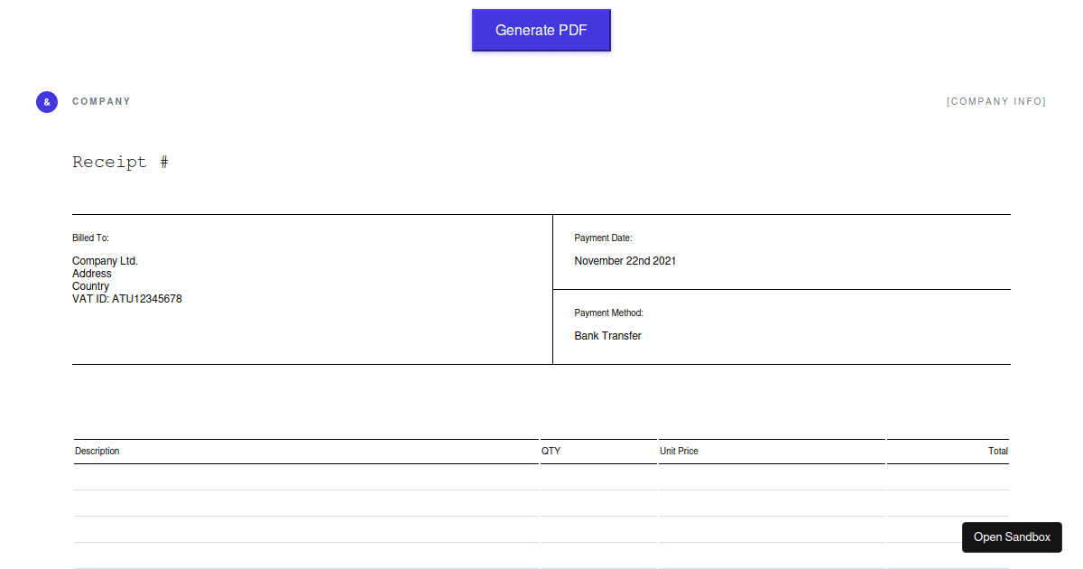 jspdf-receipt - Codesandbox