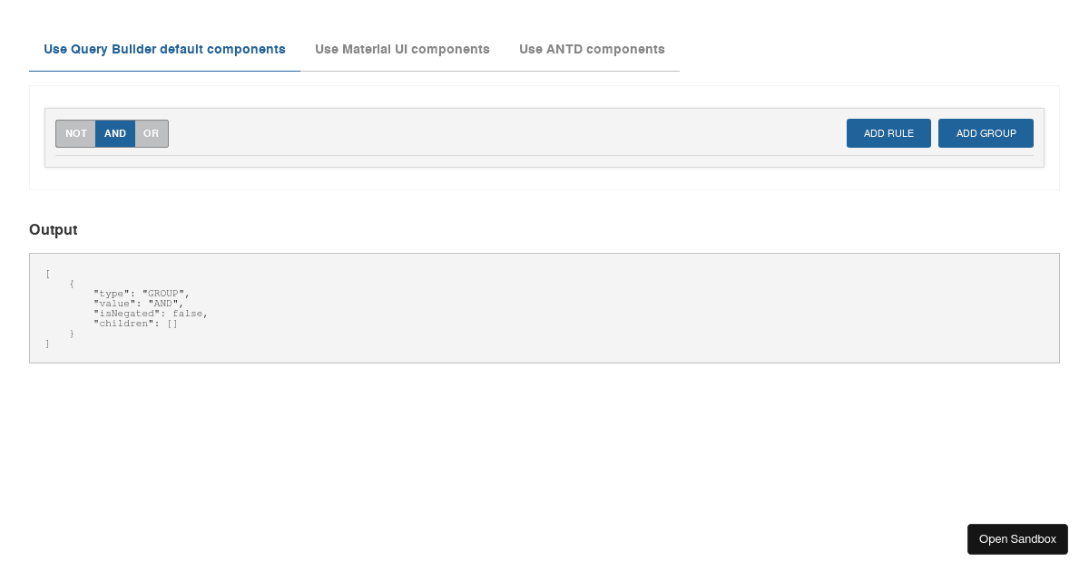 react-query-builder-demo (forked) - Codesandbox react-query-builder-demo (forked) - Codesandbox