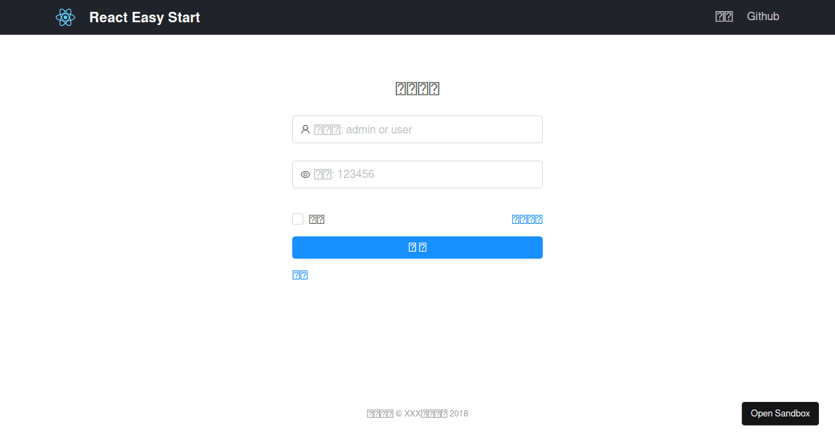 react-easy-start - Codesandbox