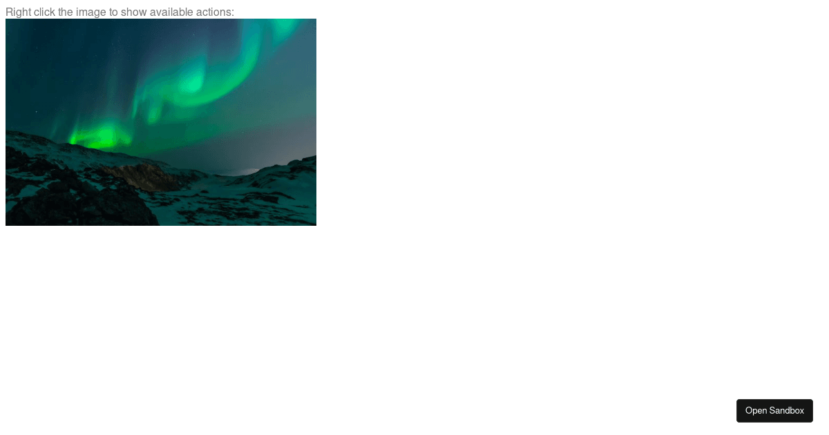 React - DevExtreme Context Menu - Codesandbox