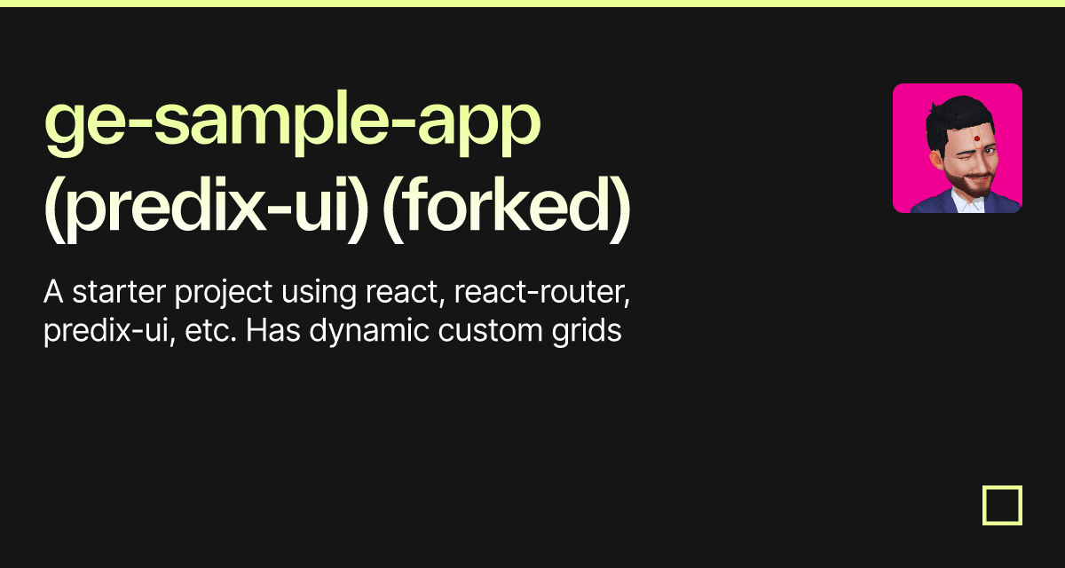 ge-sample-app (predix-ui) (forked) - Codesandbox