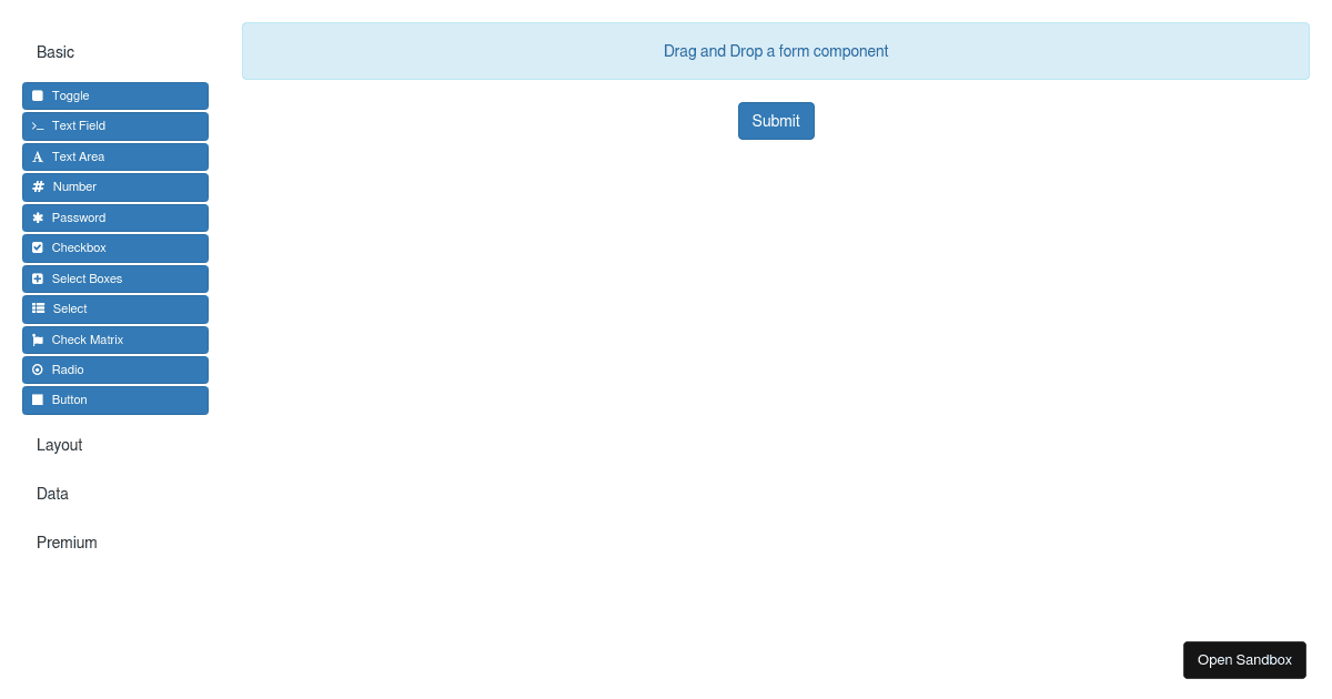 Custom formio Component in React (forked) - Codesandbox Custom formio Component in React (forked) - Codesandbox
