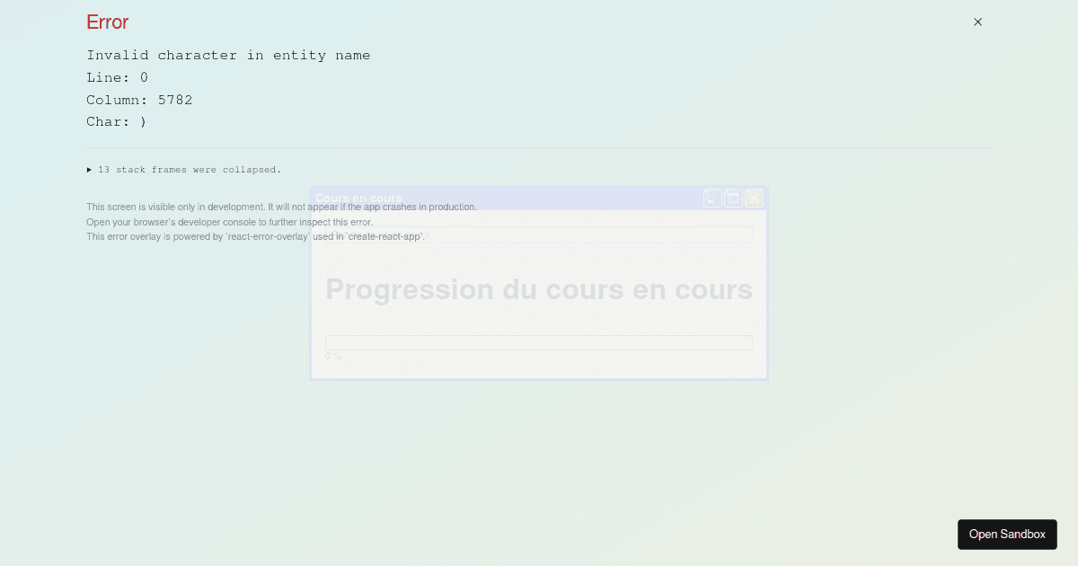 cours-en-cours - Codesandbox