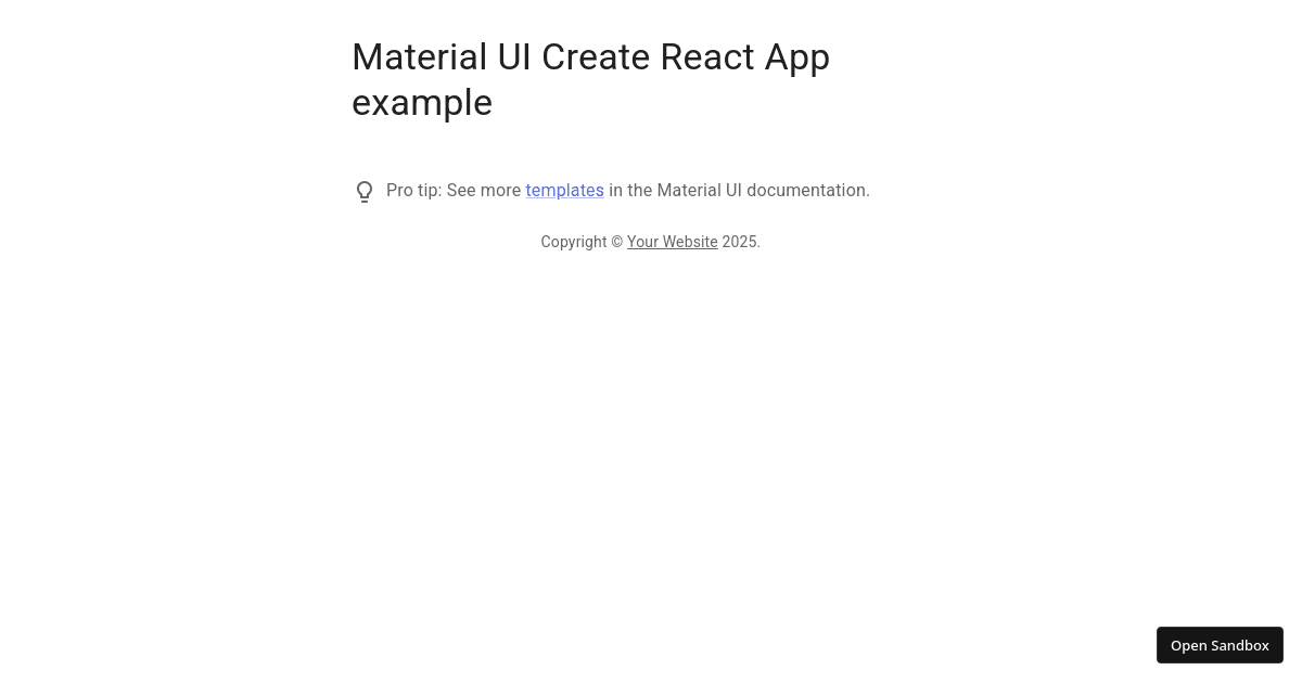 material-ui-cra - Codesandbox