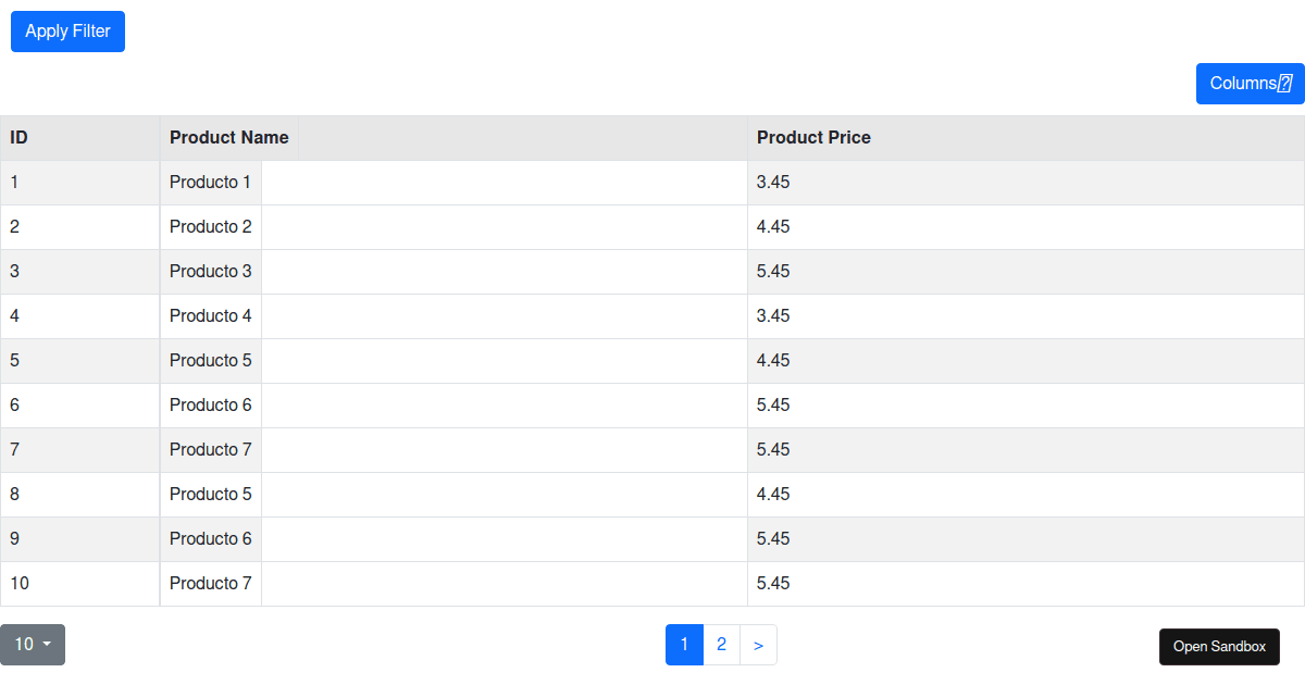 gridbox - Codesandbox