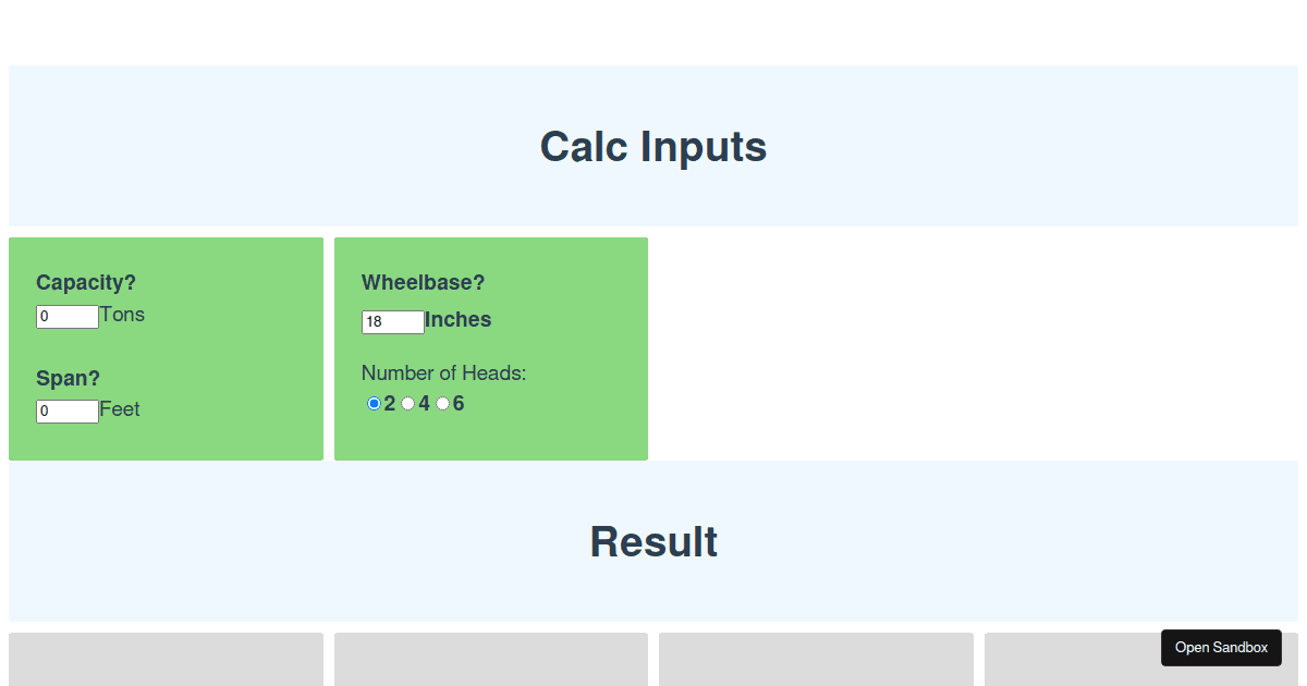 Calcy - Codesandbox