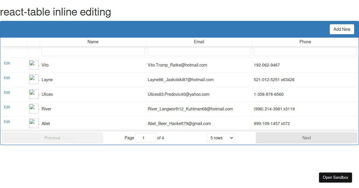 react-table-inline-editing - Codesandbox