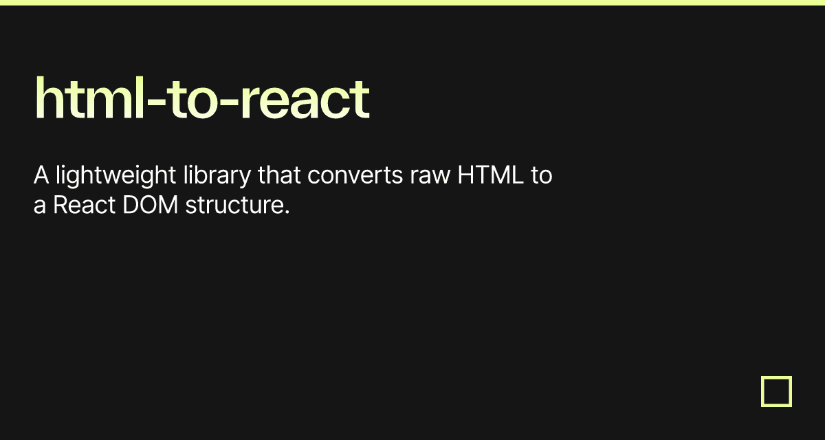 html-to-react - Codesandbox