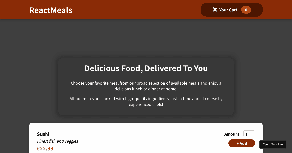 strx-react-meals-001 - Codesandbox