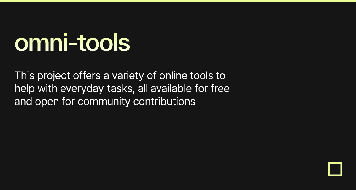 omni-tools - Codesandbox