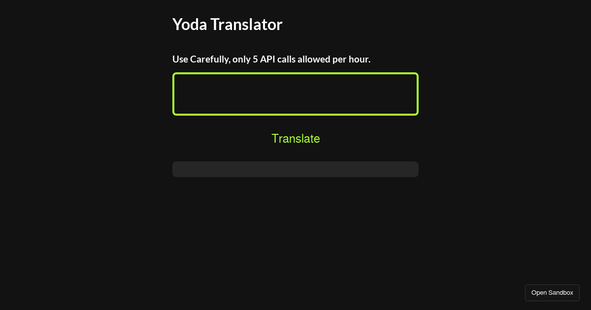static-yoda - Codesandbox