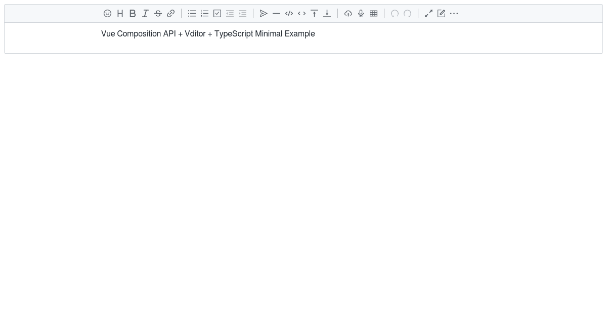 Vue3-Vditor-Minimal-Example (forked) - Codesandbox