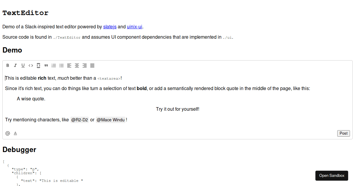 text-editor (v3) - Codesandbox